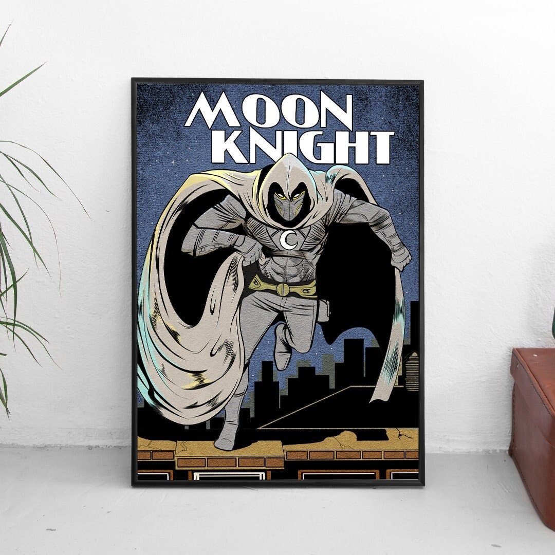 Moon Knight Poster, Moon Knight Print Marvel Print, Marvel Poster ...
