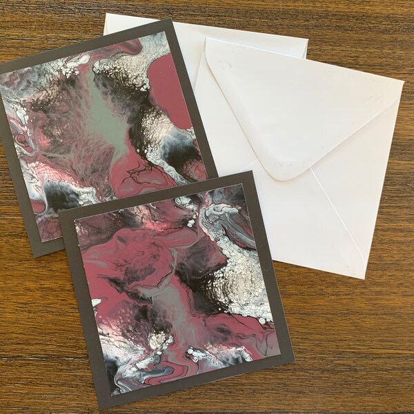 Acrylic Pour Cards - Etsy