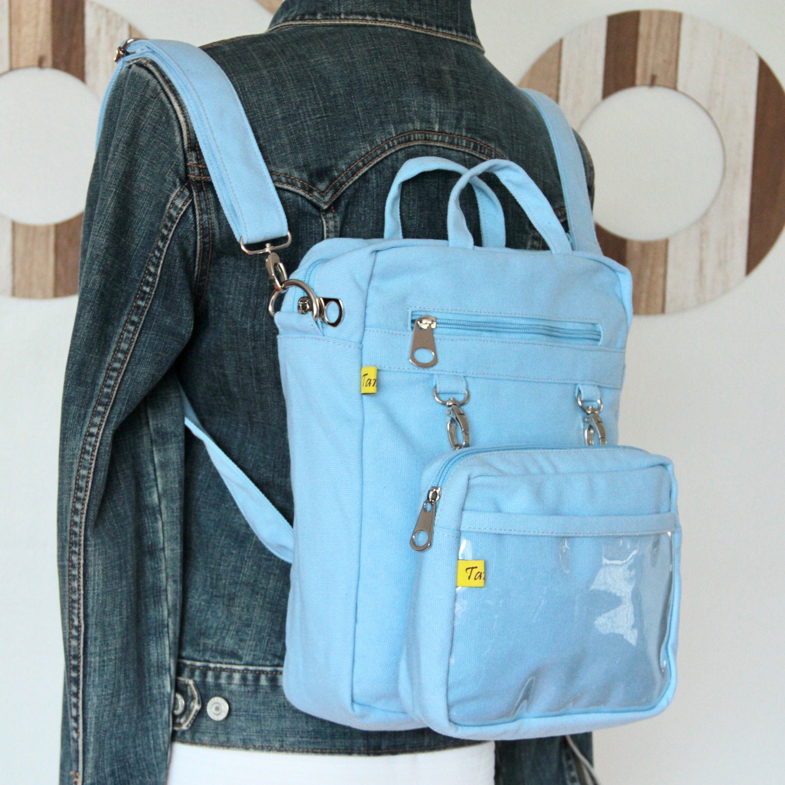 ITA Bag 5 in 1 Canvas Backpack ITa Backpack Convertible | Etsy