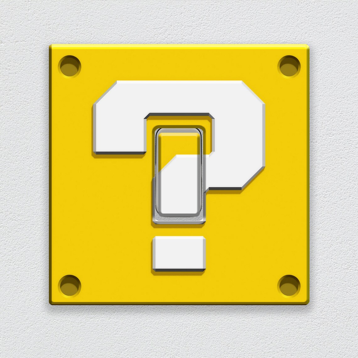 Super Mario Question Mark Box Light Switch Sticker UK | Etsy