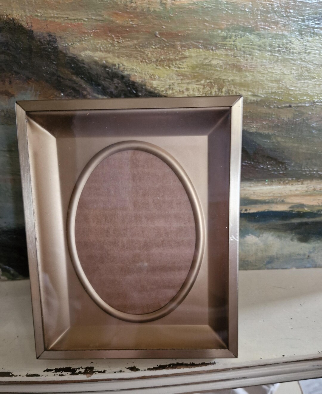 Beautiful Vintage Retro Gold Frame With Built in Gold Mat. Image Size ...