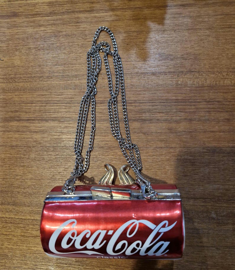 Vintage COCA COLA Classic Crossbody Shoulder Can Handbag Purse - Etsy