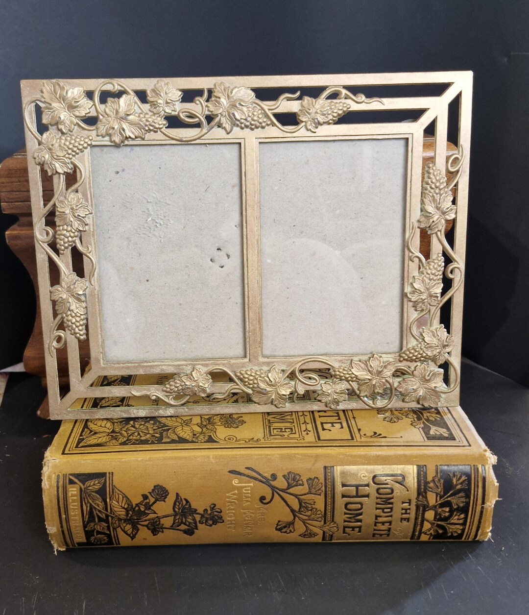 Beautiful Bronze Toned Double Photo Ornate Grapevine Frame. 3.5x5 ...
