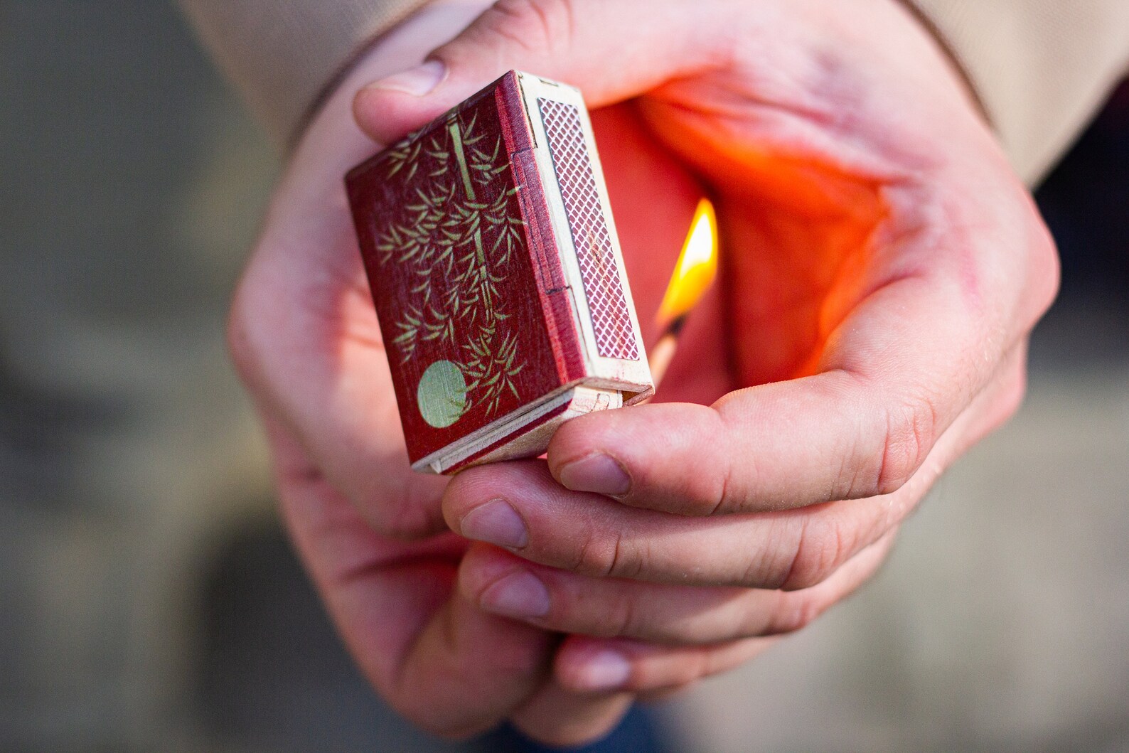 Retro Cigaret Case Red Cigarette Box & Match Box - Etsy