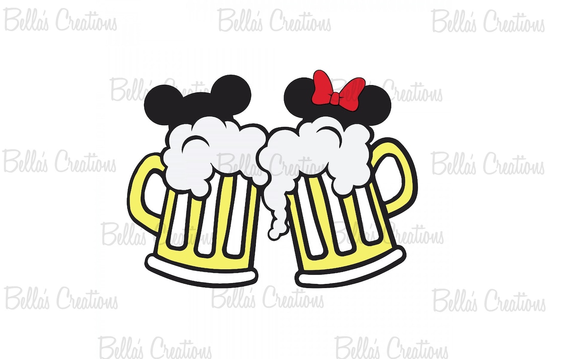 Mickey and Minnie Beer Beer Mickey Beer - Etsy