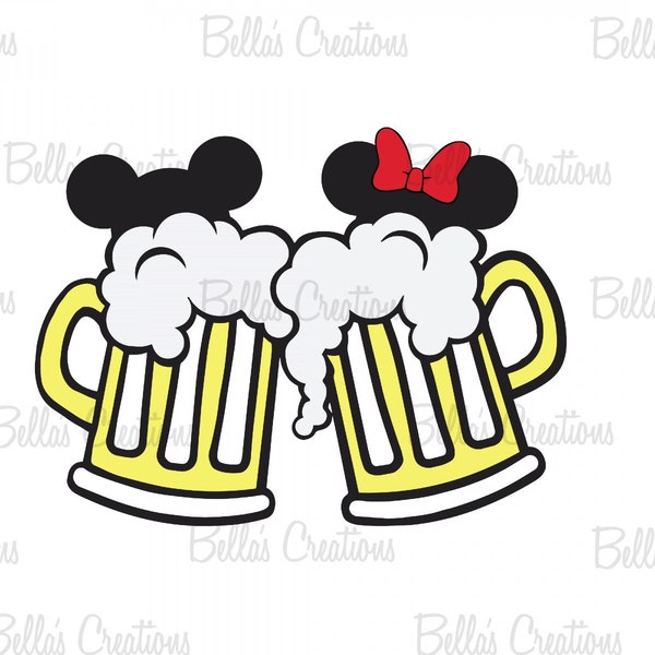 Mickey Beer Svg - Etsy