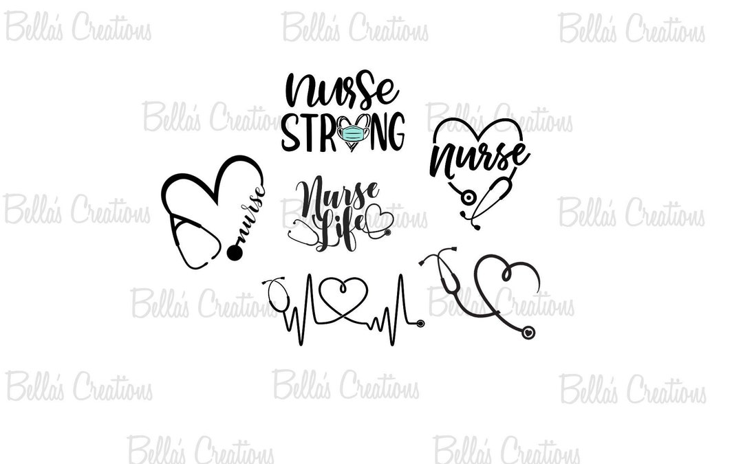 Nursing Bundle Svg Files Nursing Bundle Designs - Etsy
