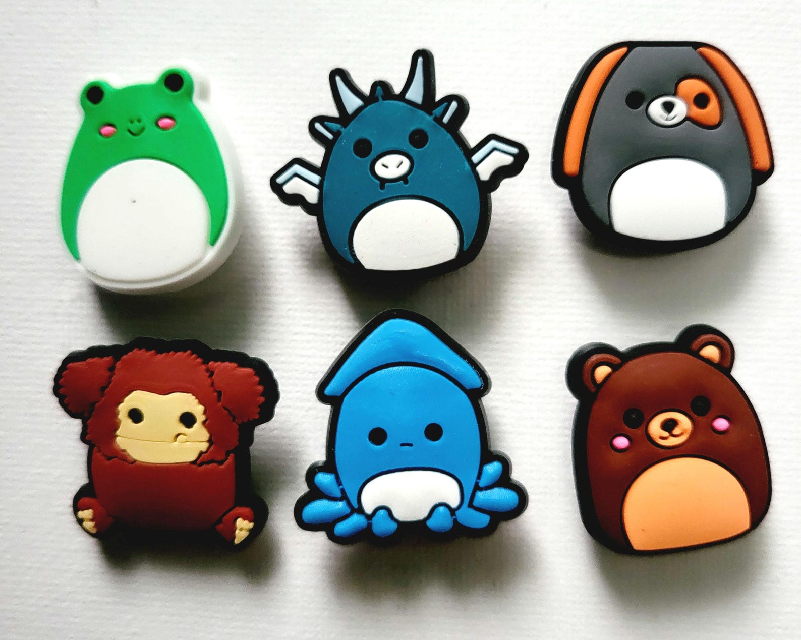 6 Cartoon Squishy Mallow Shoe Charms Jibbitz Girls Boys Age 4+ - Etsy UK