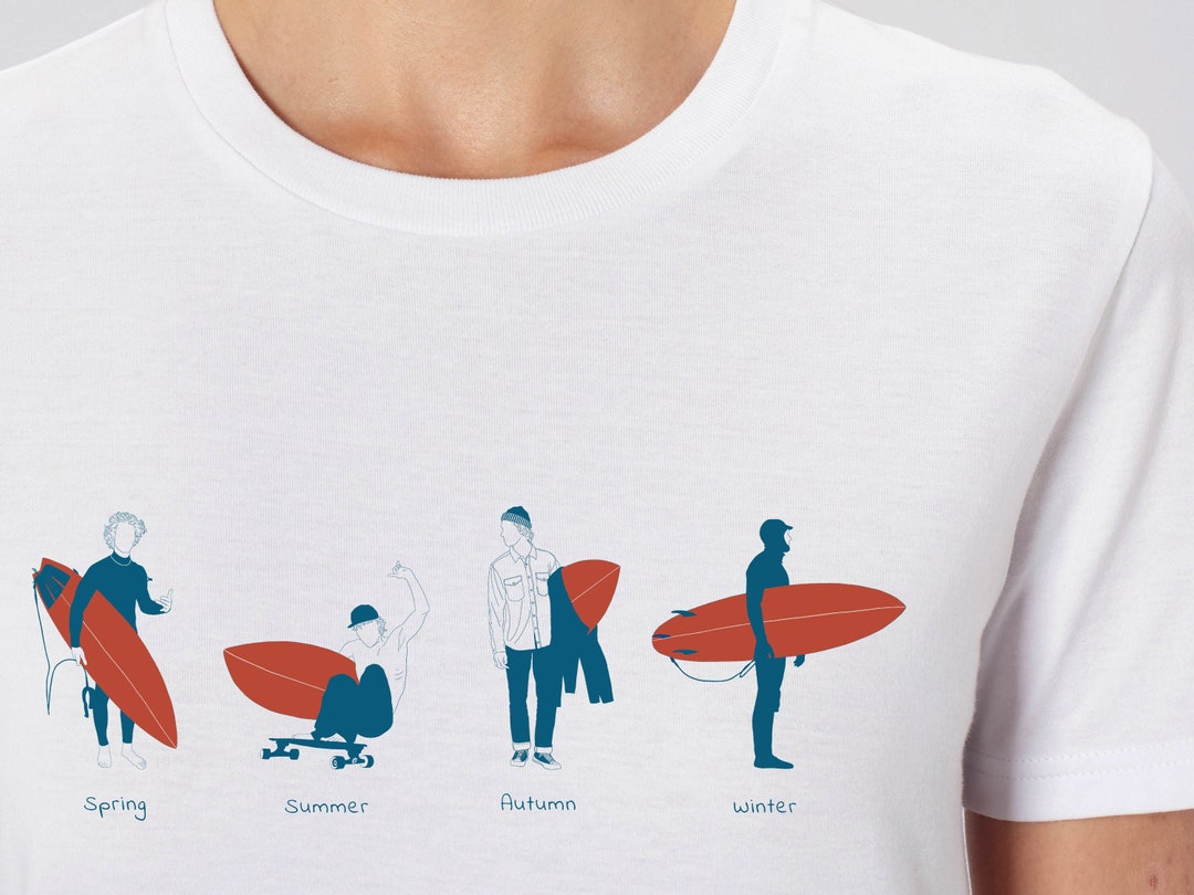 Surf T-shirt Unisex, Surf Wear, T-shirt for Surfer, Surf Art, Surf ...