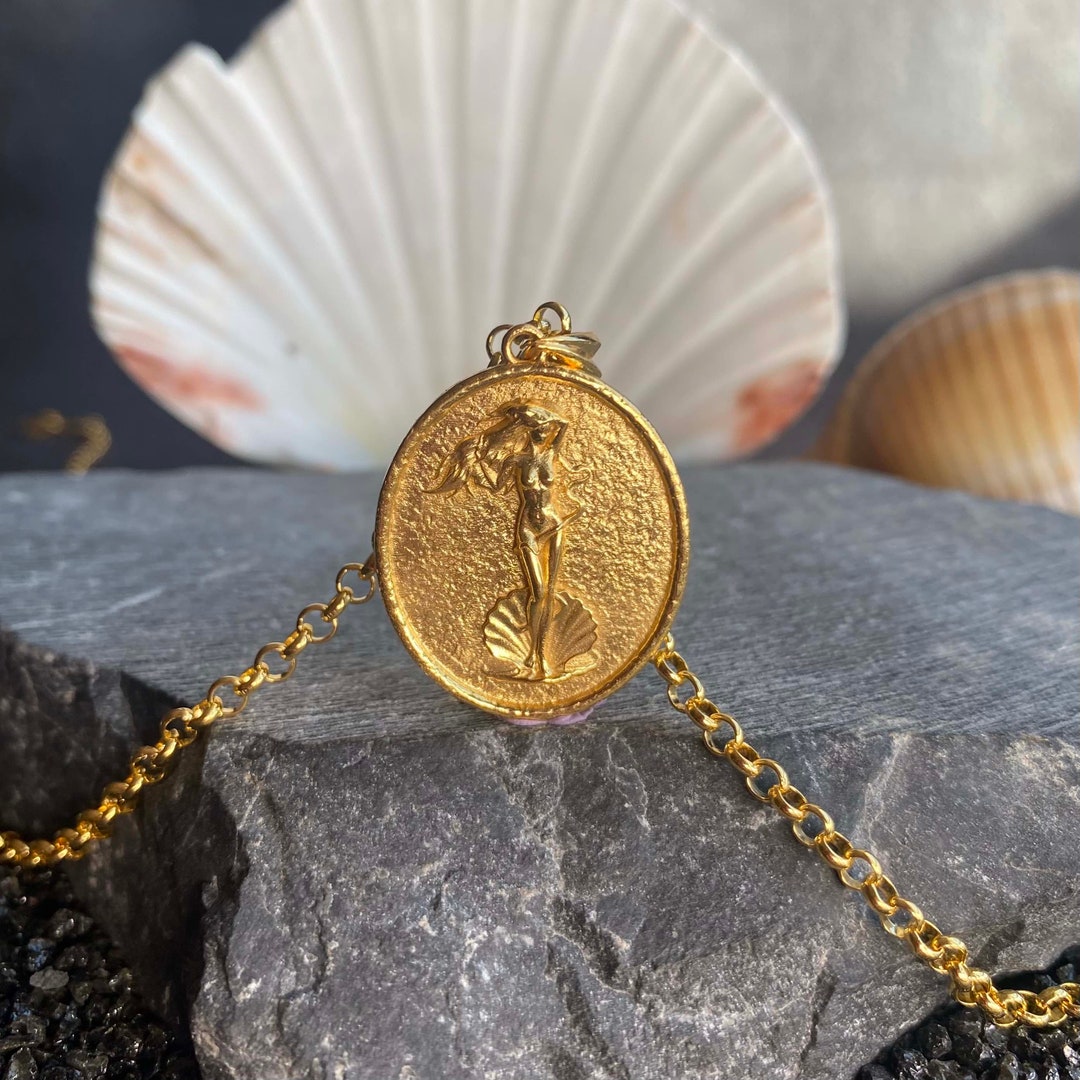 Aphrodite Love Goddess Pendant, Ancient Greek Mythology Necklace ...