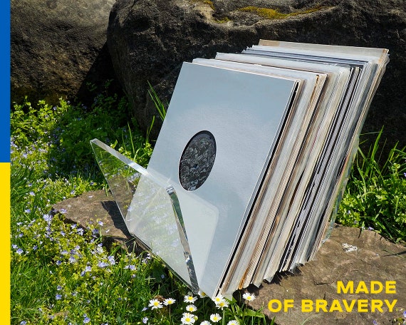 Record Storage // Acrylic LP Stand // Smart Vinyl Holder Emile - Etsy