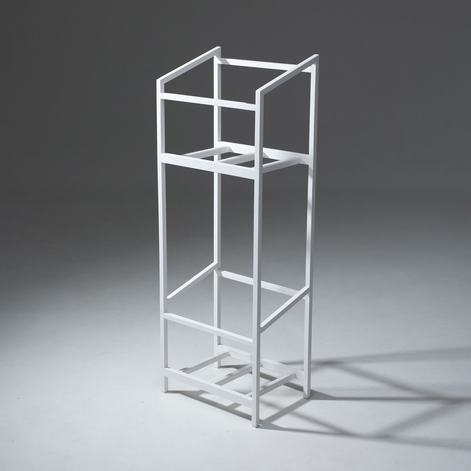 Vinyl Holder Tower // Holds up to 100 LP // White Metal Rack - Etsy