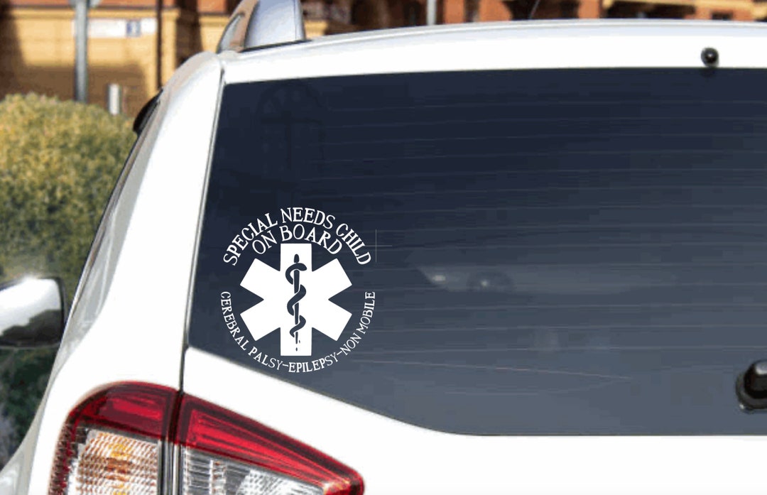 Special Needs Child on Board Decal - Etsy