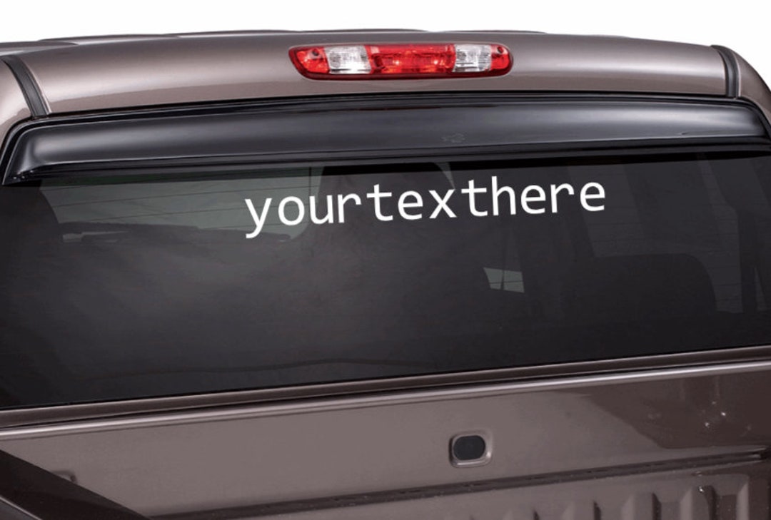 Custom Text Decal - Etsy