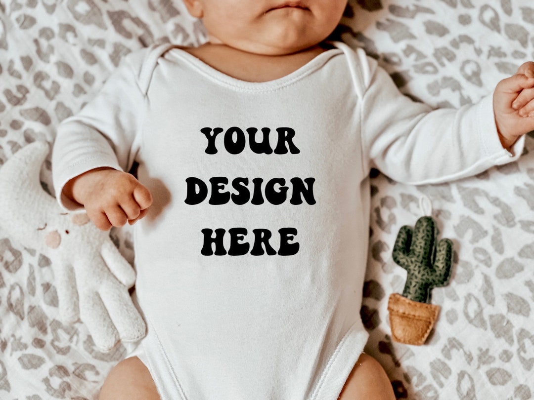 Baby Onesie Mock Up, Baby model Mock Up, Baby Mock Up, Body Mock Up ...