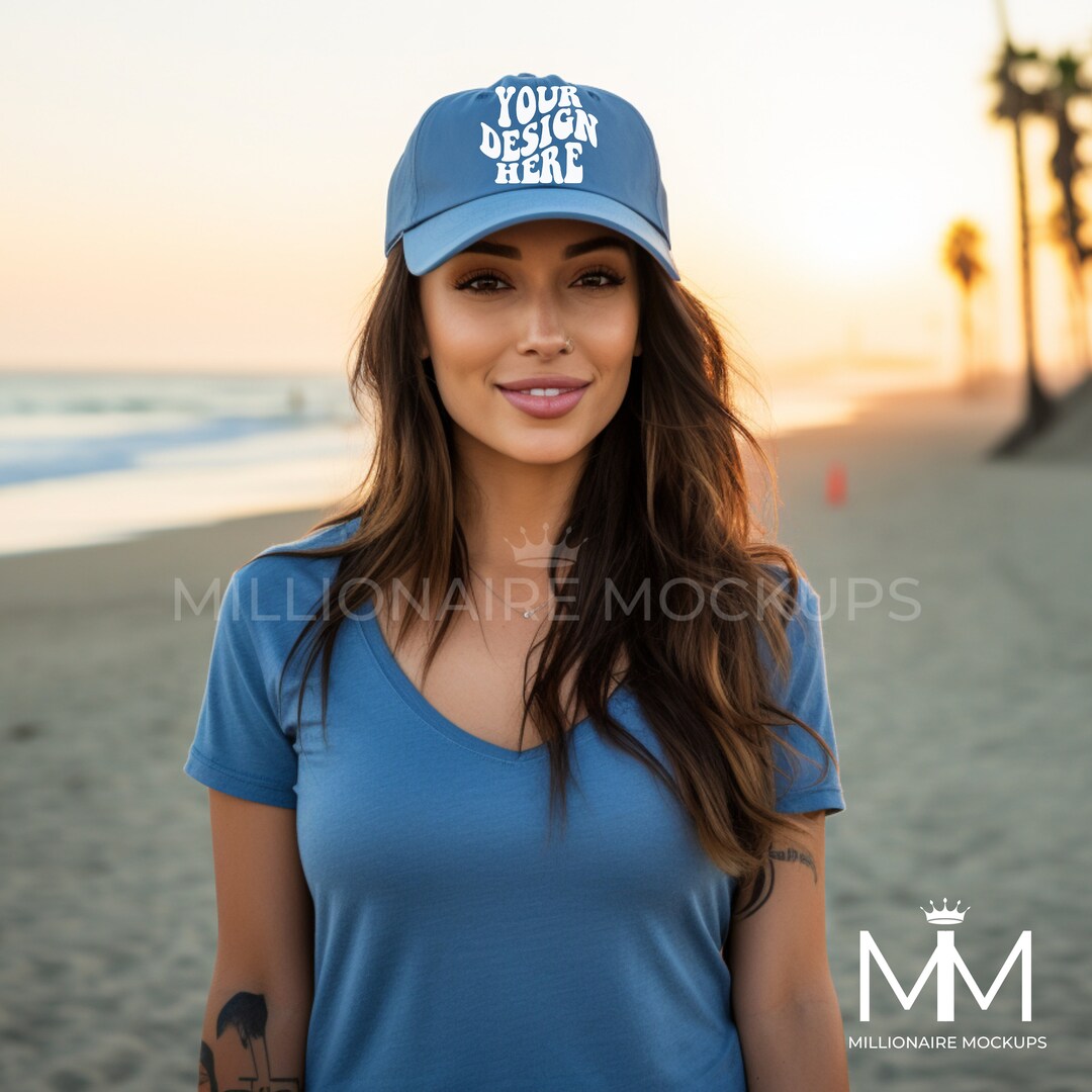 Denim Baseball Hat Denim Dad Hat Blue Cap Mockup Baseball - Etsy