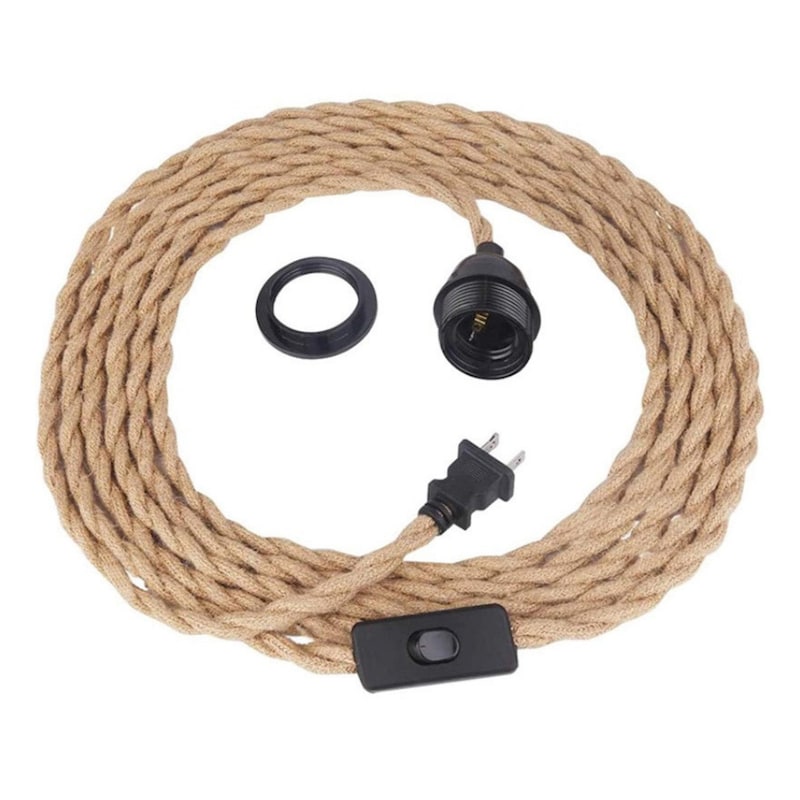 Rope Pendant Light - Etsy