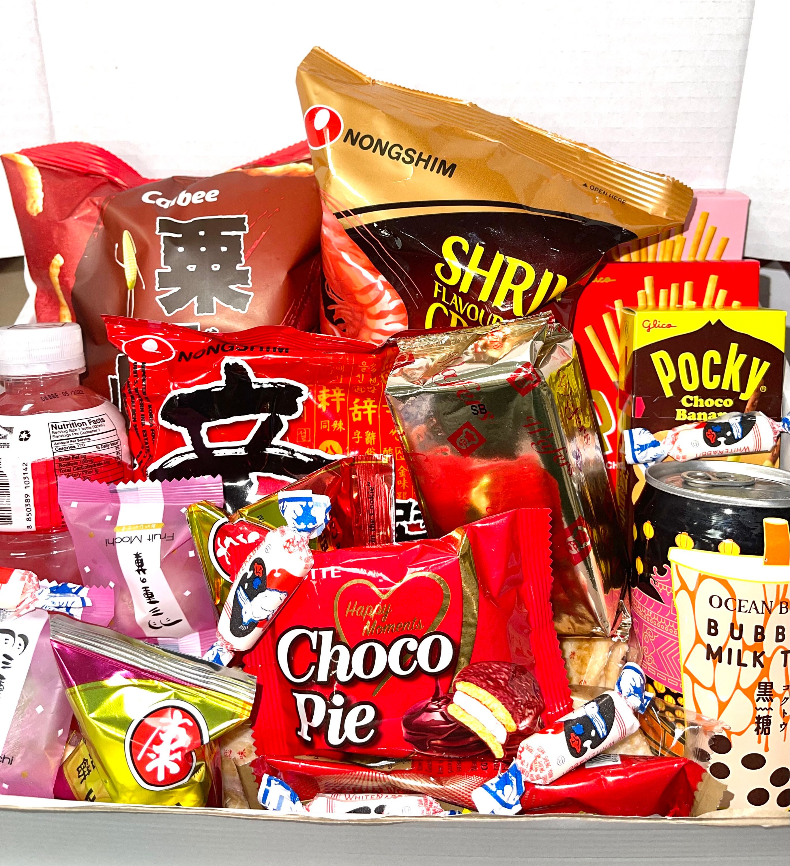 BRAND NEW Random Mystery Asian Snack Box With Small Extra Snacks Korean ...