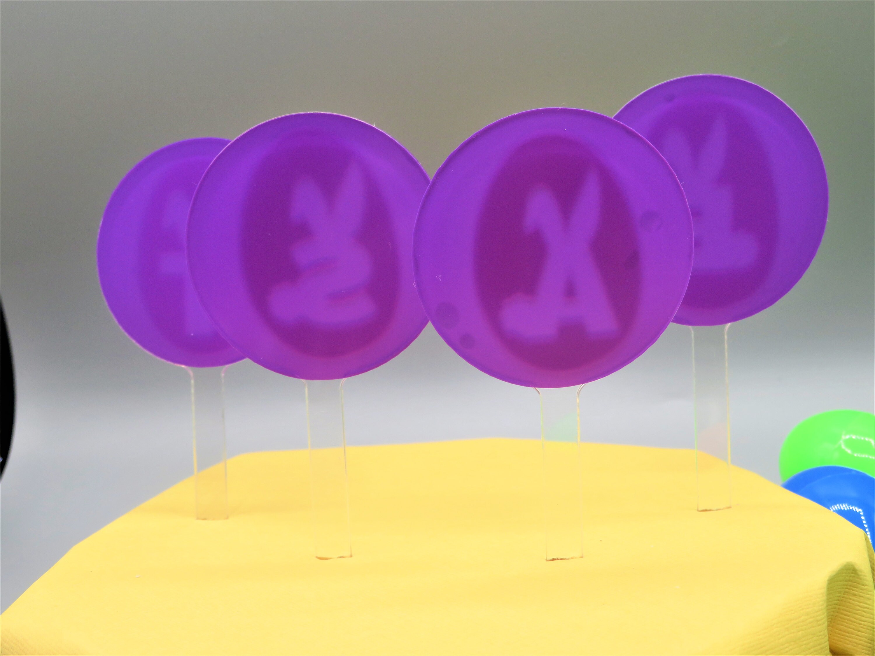 Cupcake Toppers, Small Cake Toppers, Easter Cake Toppers, Handmake Cake ...