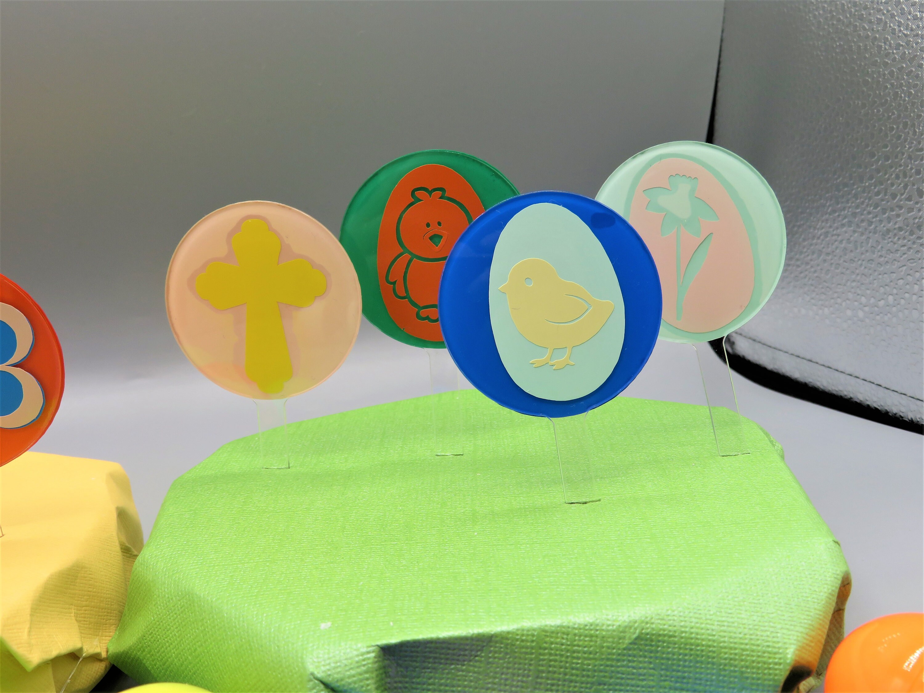 Cupcake Toppers, Small Cake Toppers, Easter Cake Toppers, Handmake Cake ...