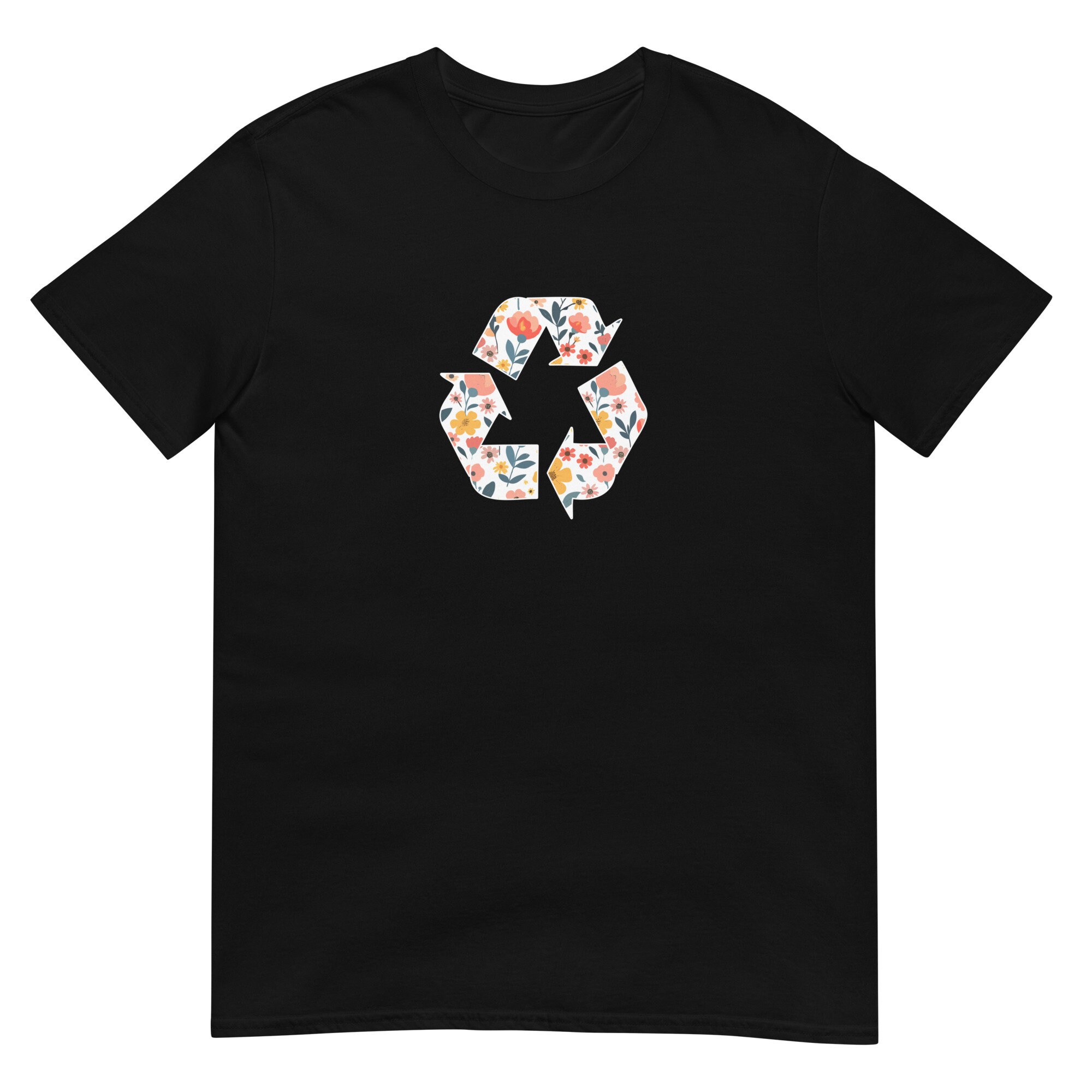 Flowers Recycling Logo Recycle Symbol Earth Day Unisex T-shirt - Etsy