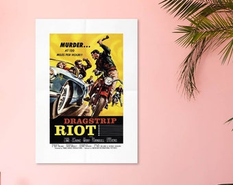 Dragstrip Riot Poster - Etsy