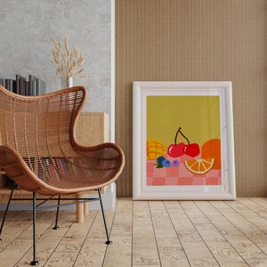 Fruit Bundle Kitchen Poster | PRINTABLE Digital Art Print | Retro ...