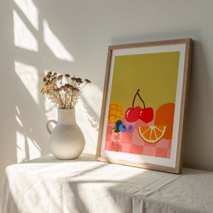 Fruit Bundle Kitchen Poster | PRINTABLE Digital Art Print | Retro ...
