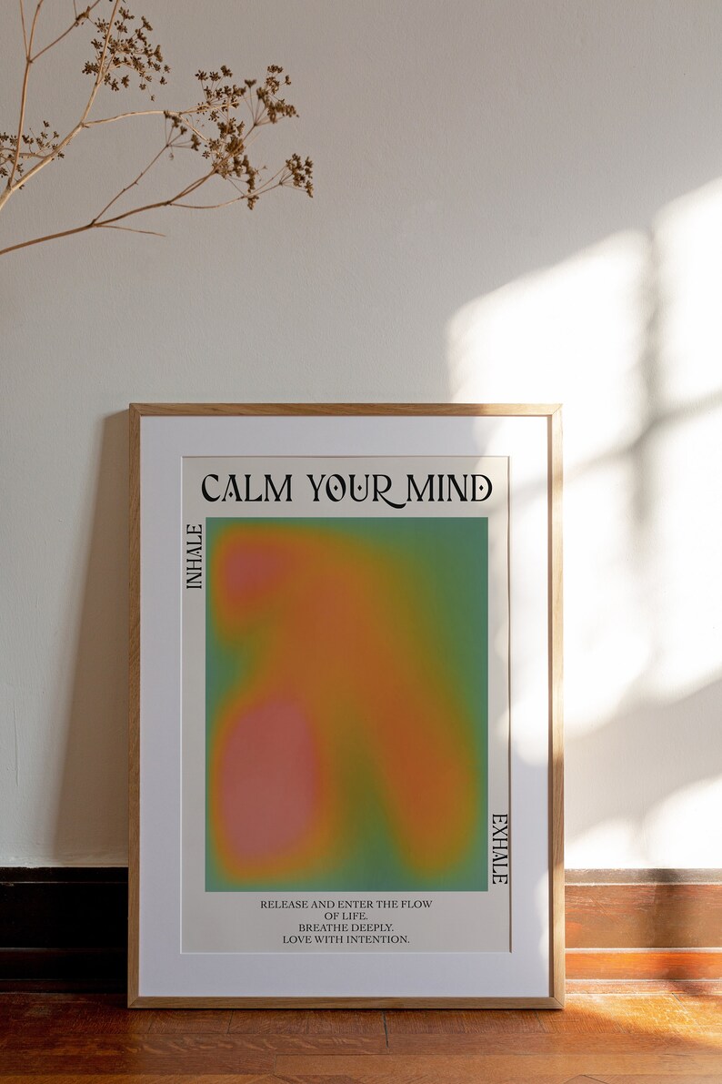 Spiritual Grounding 'calm Your Mind' Poster DIGITAL - Etsy