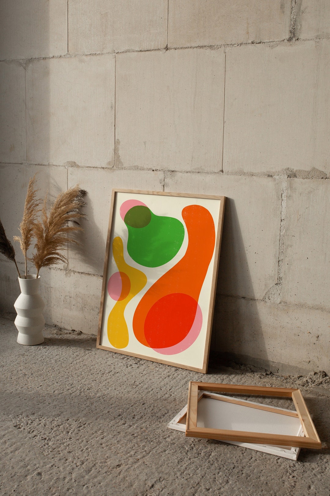 Colorful Abstract Art Print | DIGITAL Instant Download Mid-century ...