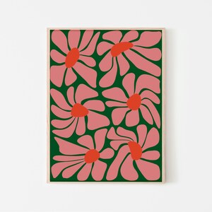 Tropical Boho Flower Poster | PRINTABLE Wall Art | Funky, Plant Lover ...
