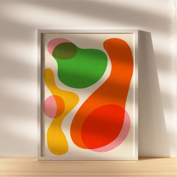 Colorful Abstract Art Print DIGITAL Instant Download - Etsy