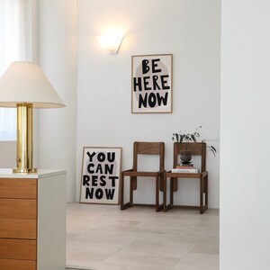 Bold Retro 'you Can Rest Now' Typography Poster | INSTANT Digital Wall ...