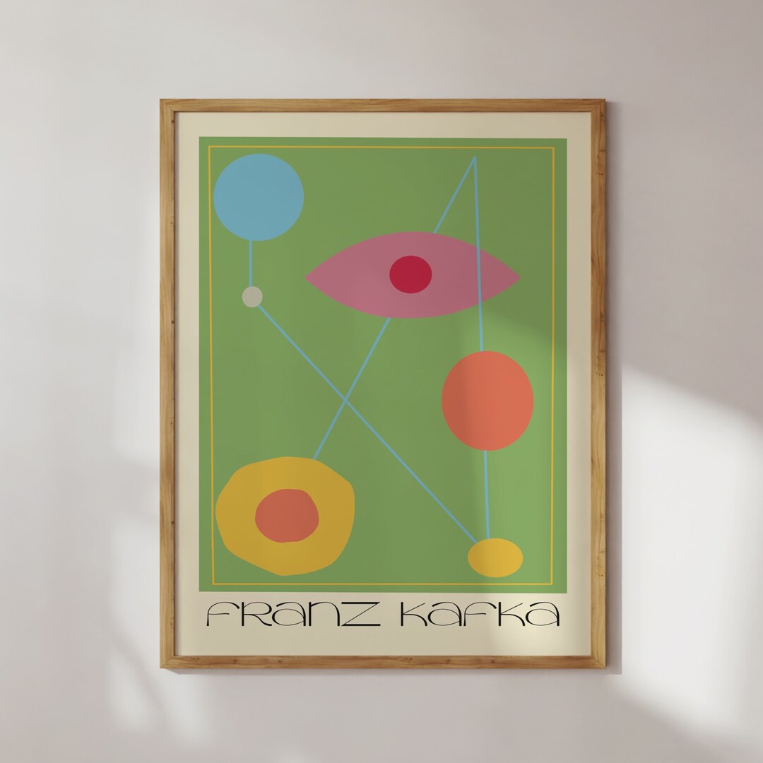 Franz Kafka Poster Abstract Shapes Constellation Artwork - Etsy