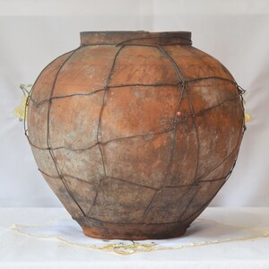 Very Large Terracotta Indoor Planter. Wabi Sabi Pottery Vase. Large ...
