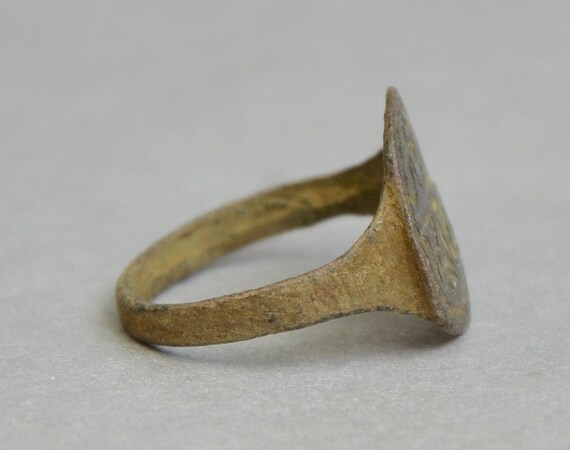 Craft Supplies & Tools Findings Ancient Antique Bronze Ring 17th ...