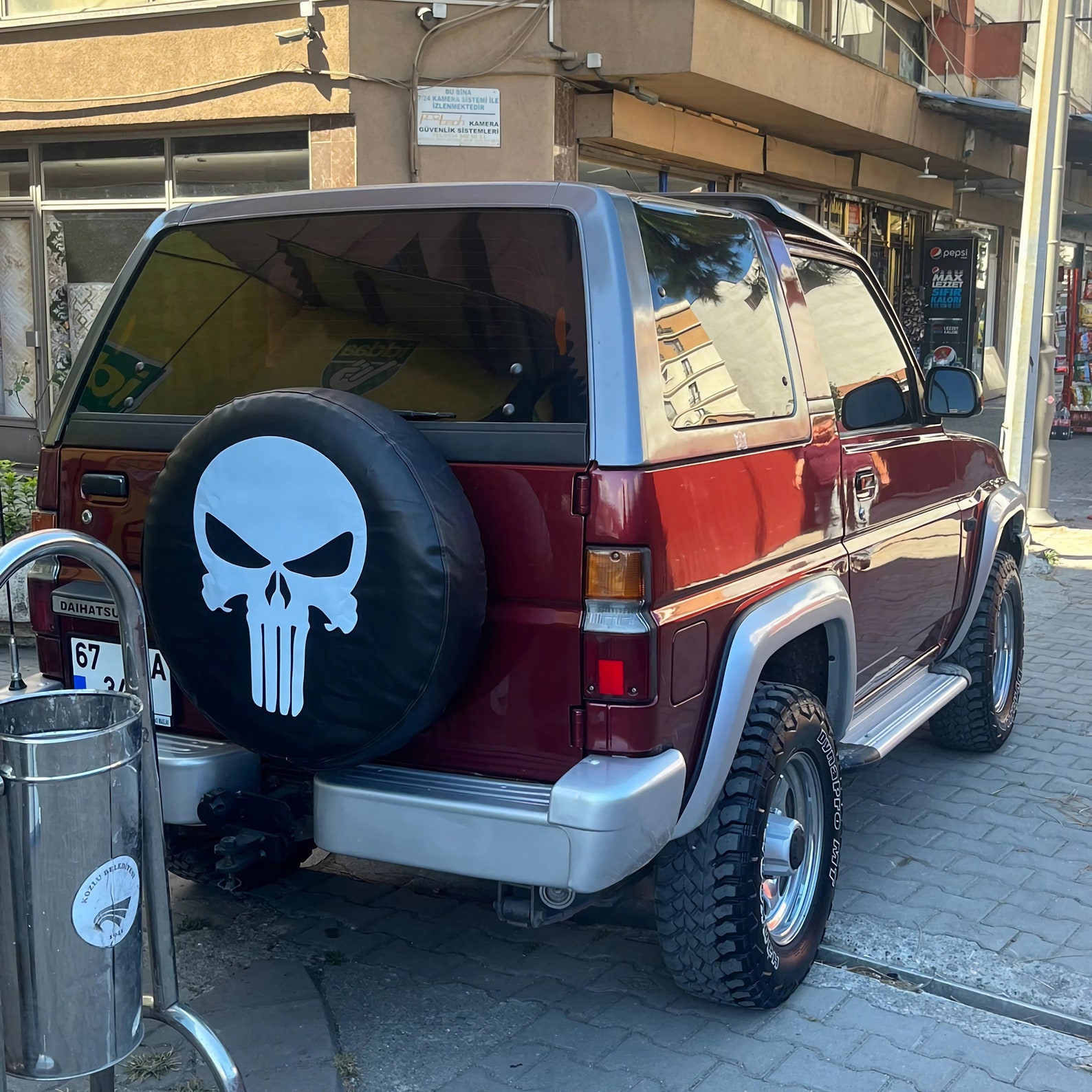 Skull Spare Tire Cover, PVC Wheel Cover, Soft Tyre Cover, UV Protection ...