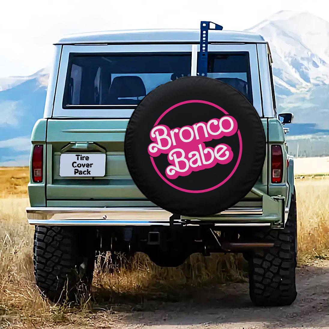 Bronco Babe Ford Bronco Spare Tire Cover, PVC Wheel Cover, Soft Tyre ...