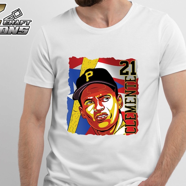 Roberto Clemente Svg - Etsy