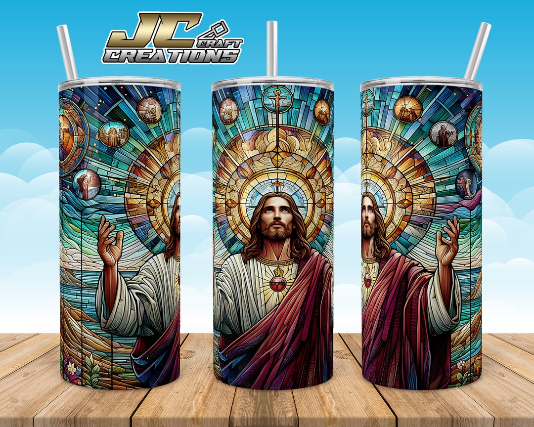 Christian Tumbler Wrap 20oz, Jesus Tumbler Designs, 4 PNG File Download ...