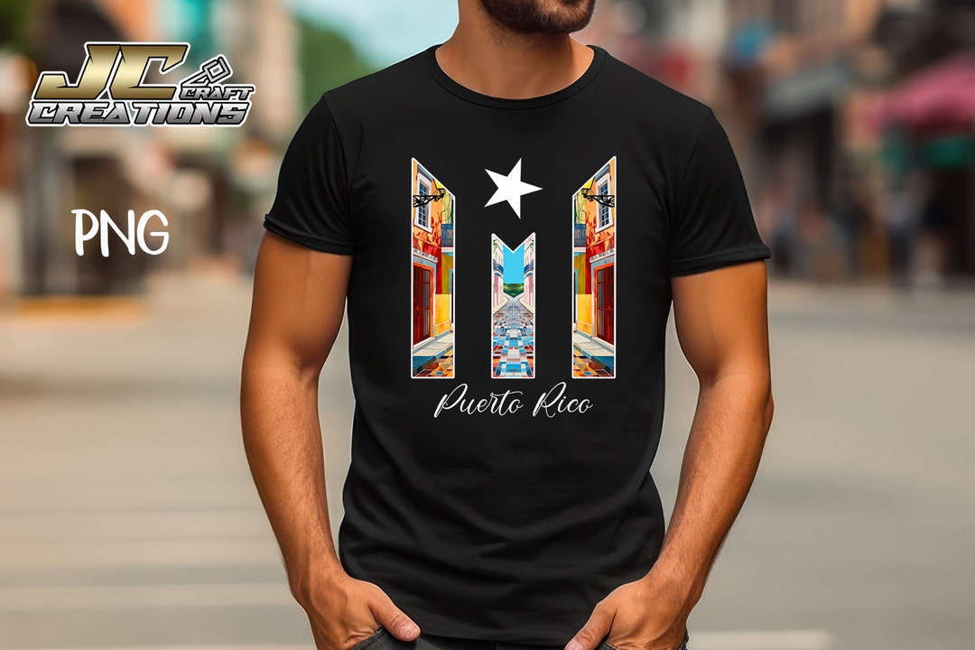 Puerto Rico Calles Viejo SJ, Bandera PR, Diseño para Descargar. 2 file ...