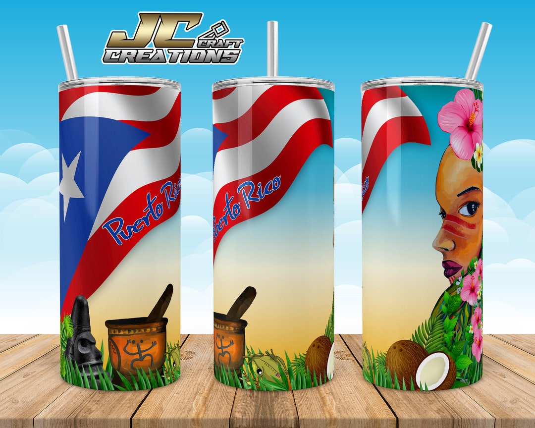 PR Tumbler Wrap 15oz, 20oz, Puerto Rico, Taino, Boricua Designs ...