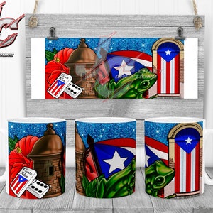 Mug 11oz Puerto Rico Boricua Designs Download. - Etsy