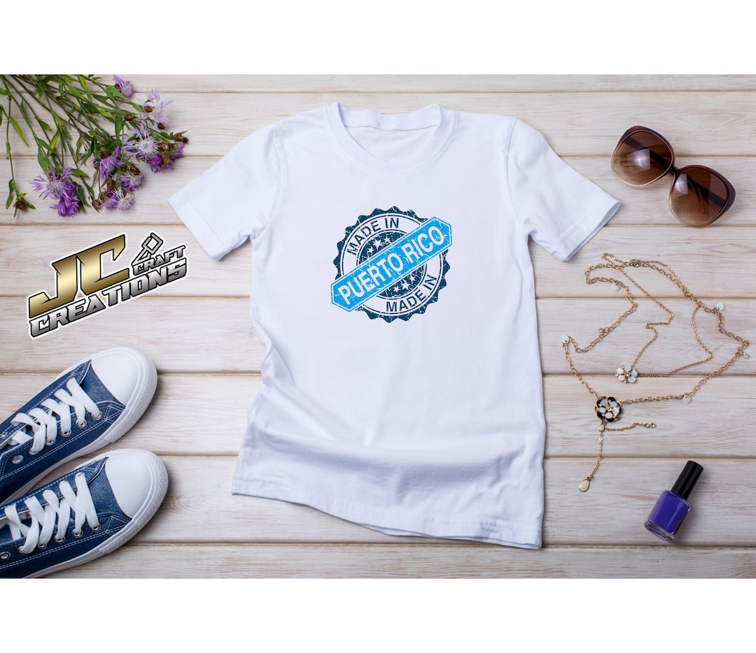 Made in Puerto Rico Design for T-shirt. PNG File Download. - Etsy