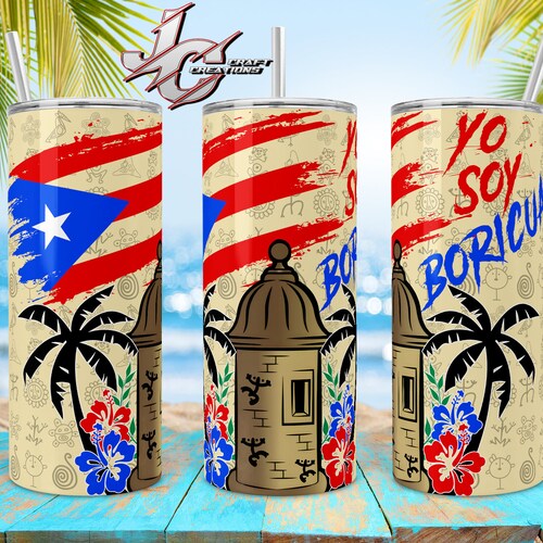 Tumbler Skinny 15oz 20oz Puerto Rico Boricua Garita Desings - Etsy