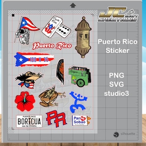 Puerto Rico Sticker, Boricua Sticker Designs Download. PNG, SVG ...