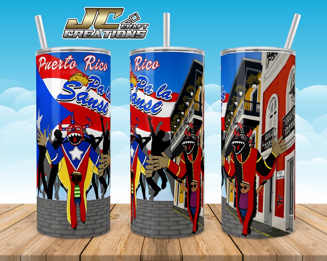Tumbler 20oz PR Sanse, Boricua, Puerto Rico Designs Download. File 1 ...