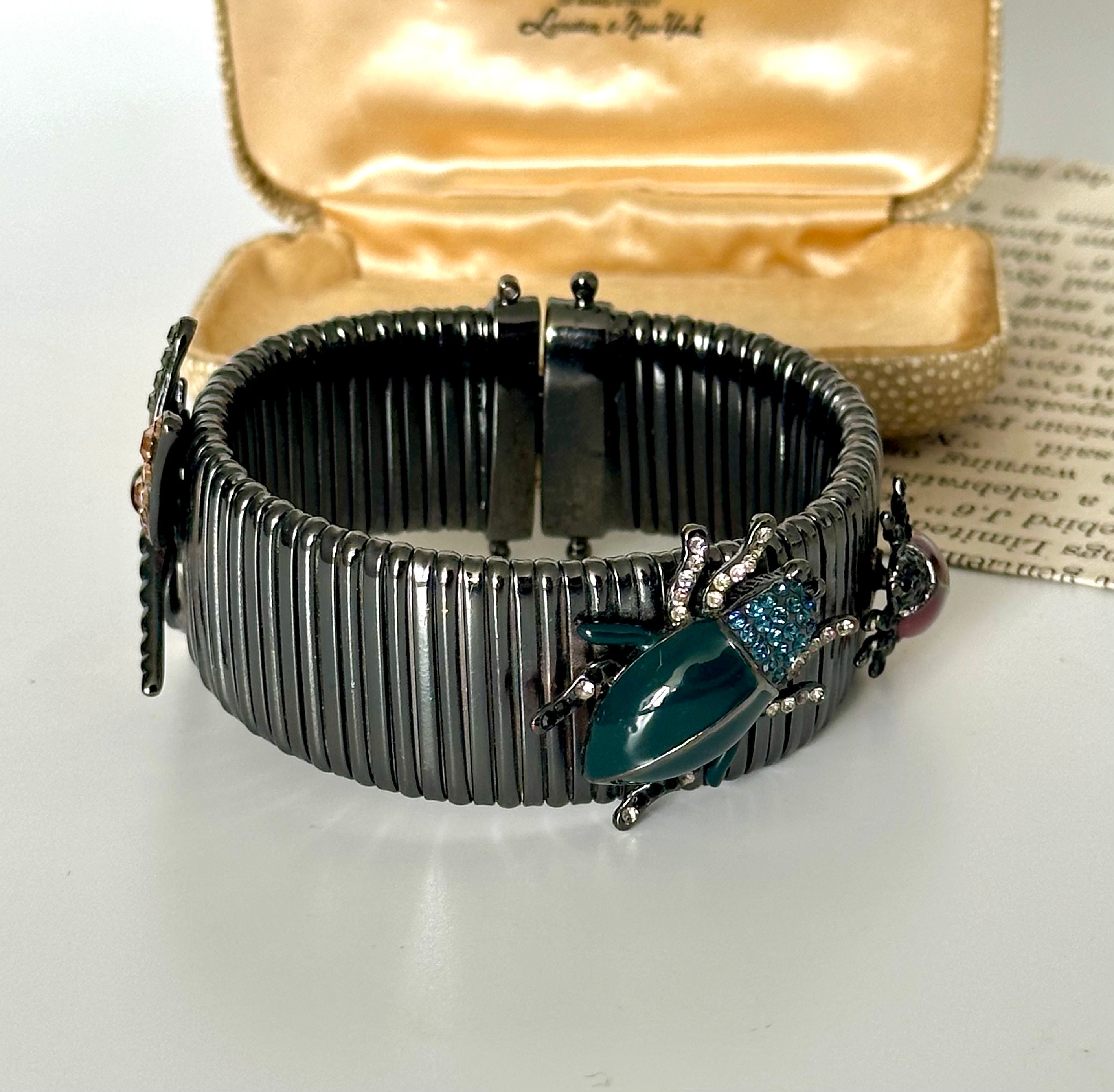 Exclusive Vintage Designer Bimba Y Lola Insect Enamel Cuff Bracelet ...
