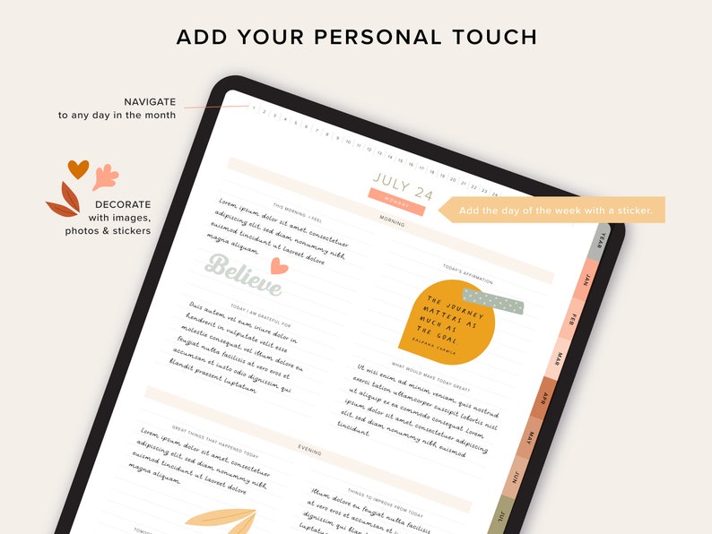 Goodnotes Gratitude Journal | Digital Daily Diary | Self Care ...