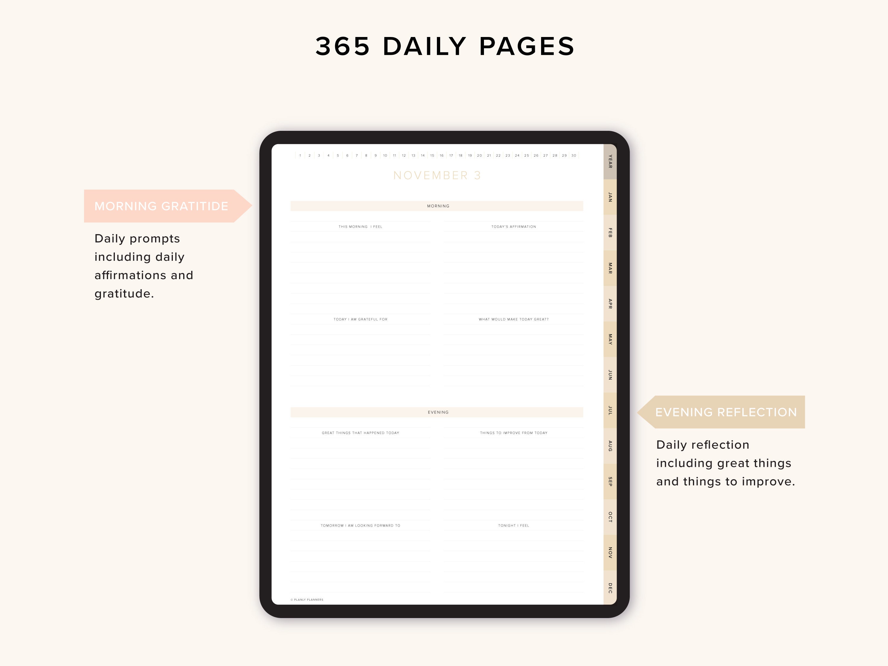 Goodnotes Gratitude Journal Digital Daily Diary Self Care - Etsy